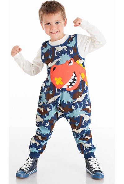 Denokids Haylaz Dino Erkek Çocuk Tulum Denokids Haylaz Dino Erkek Çocuk Tulum