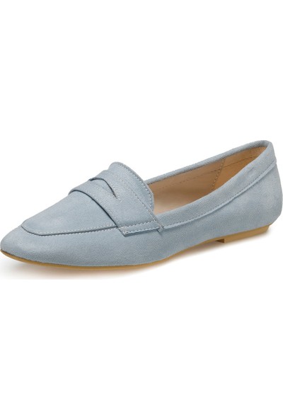 DS20048 Açık Mavi Kadın Loafer Ayakkabı DS20048 Açık Mavi Kadın Loafer Ayakkabı