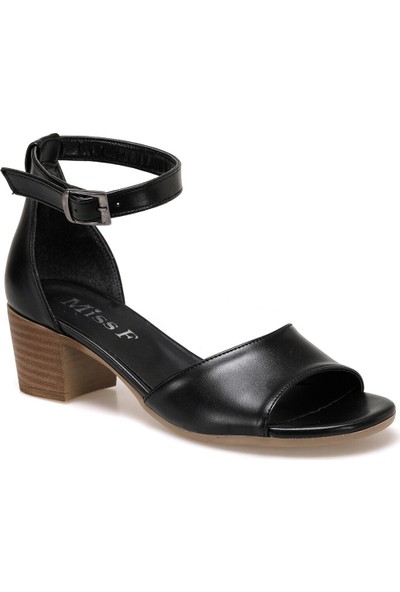 Miss F DS20063 Siyah Kadın Sandalet