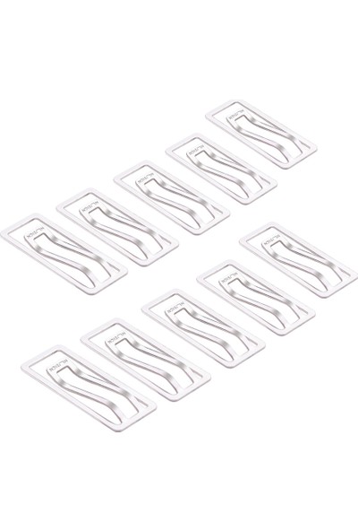 Xiaomi Nusign Ataç 10'lu Kutu Metal Bilet Tutucu Xiaomi Nusign Ataç 10'lu Kutu Metal Bilet Tutucu