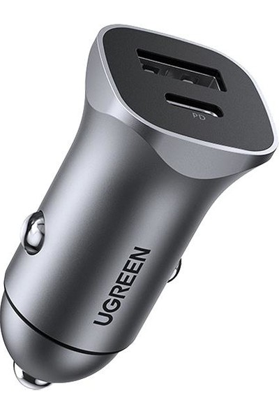 Ugreen 18W Type-C Pd 4.0 ve Qc 3.0 USB Hızlı Araç Şarj Cihazı Ugreen 18W Type-C Pd 4.0 ve Qc 3.0 USB Hızlı Araç Şarj Cihazı