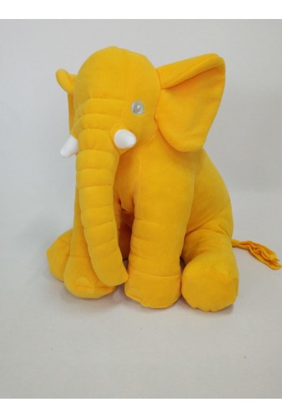 Bebe Yatmaz 75 cm Mega Boy Uyku Arkadaşım Peluş Fil Sarı