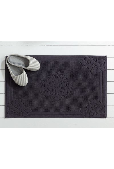 Madame Coco Olive Ayak Havlusu - Antrasit - 50x80 cm Madame Coco Olive Ayak Havlusu - Antrasit - 50x80 cm