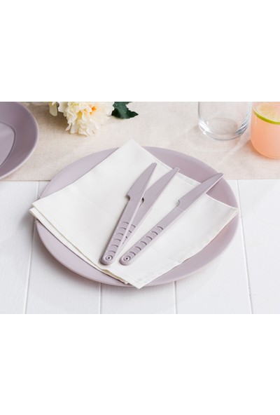 Madame Coco Darel 10'lu Bıçak Seti - Açık Mürdüm Madame Coco Darel 10'lu Bıçak Seti - Açık Mürdüm