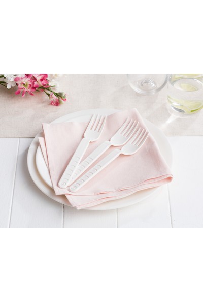 Madame Coco Darel 10'lu Çatal Seti - Soft Ekru Madame Coco Darel 10'lu Çatal Seti - Soft Ekru