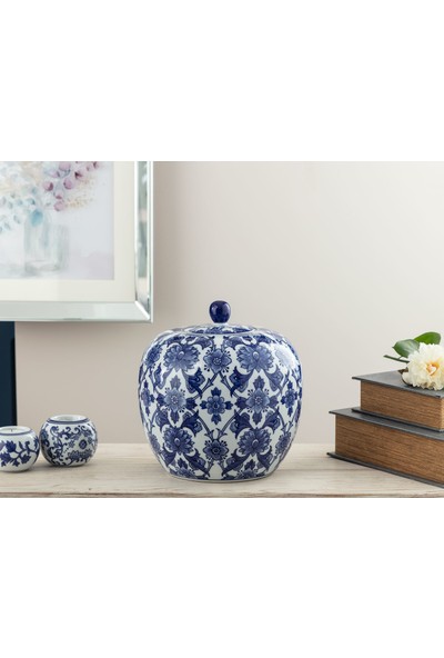 Madame Coco Mérignac Bleu Blanc Dekoratif Obje