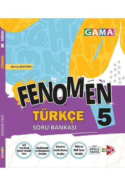 Gama Yayınları 5.Sınıf Fenomen Türkçe Soru Bankası