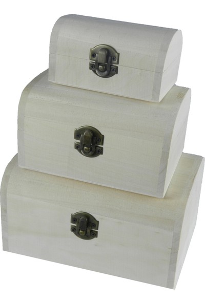 Toptan Hediyeci 3'lü Ahşap Kutu