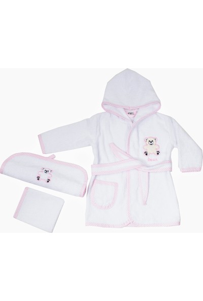 Nazbaby Bebek Bornozu Ayıcık (Üçlü) Nazbaby Bebek Bornozu Ayıcık (Üçlü)