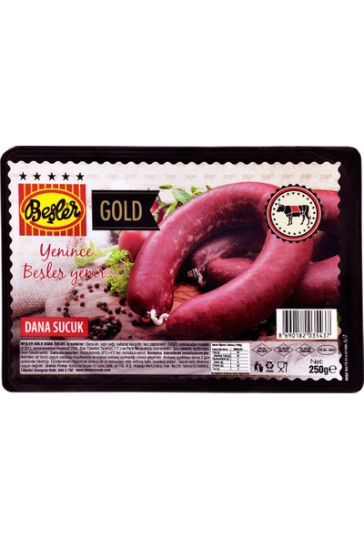Beşler Gold Fermente Sucuk - 250 gr Beşler Gold Fermente Sucuk - 250 gr