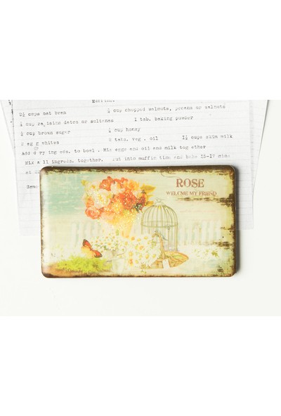 Madame Coco Buzdolabı Magneti - Gül Madame Coco Buzdolabı Magneti - Gül