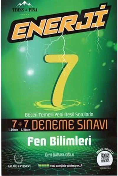 Palme 7.Sınıf Enerji 7+7 Fen Bilimleri Deneme Sınavı - Ümit Baraklıoğlu
