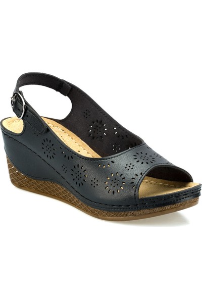 Polaris 161113.Z Siyah Kadın Sandalet