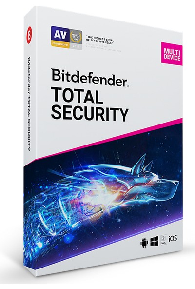 Bitdefender Total Security 2020 1 Yıl 5 Cihaz Bitdefender Total Security 2020 1 Yıl 5 Cihaz