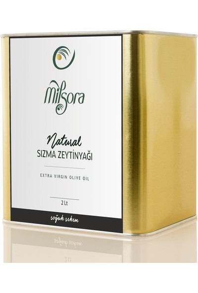 Milsora Soğuk Sıkım Natürel Sızma Zeytinyağı 2 L Milsora Soğuk Sıkım Natürel Sızma Zeytinyağı 2 L