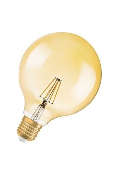 Osram Vintage 1906 Globe 4W 2400K LED Ampul Sarı Işık 4'lü Osram Vintage 1906 Globe 4W 2400K LED Ampul Sarı Işık 4'lü