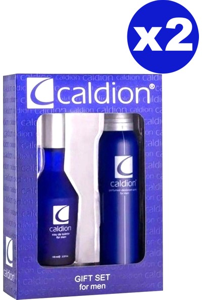 Caldion Erkek Parfüm Set 50 ml Edt+50 ml Deo x 2 Adet Set)