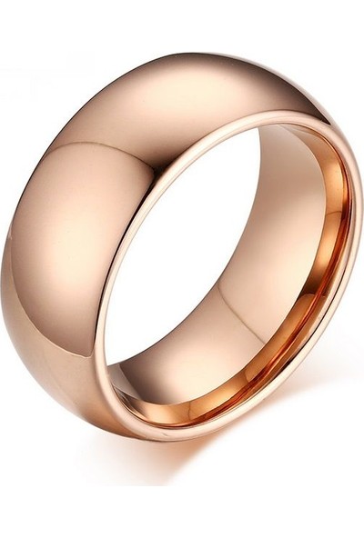 Başar Gümüş Unisex Çelik Alyans Rose 6 mm Başar Gümüş Unisex Çelik Alyans Rose 6 mm