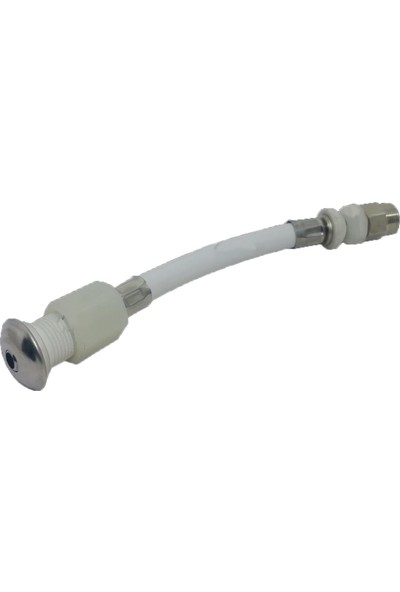 E.C.A Eca Serel Modeli Gömme Rezervuar Taharat Çubuğu Esnek 21CM Taharet Borusu Büyük Kafa