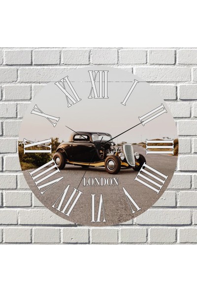 Reklamcım Araba Dekoratif Duvar Saati Reklamcım Araba Dekoratif Duvar Saati
