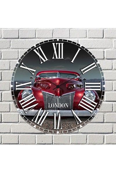 Reklamcım Araba Dekoratif Duvar Saati