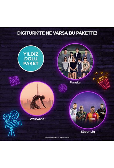 Digiturk 12 Aylık Yıldız Dolu Paketi (Uydu Kurulumlu) Digiturk 12 Aylık Yıldız Dolu Paketi (Uydu Kurulumlu)