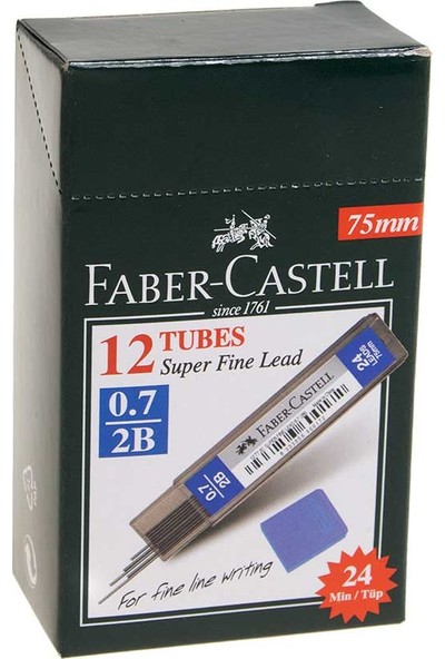 Faber-Castell Süper Fine Lead 2b 0.7 mm Kalem Ucu 12'li