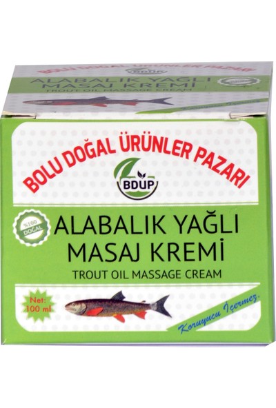 Bdup Alabalık Yağlı Masaj Kremi 100 ml