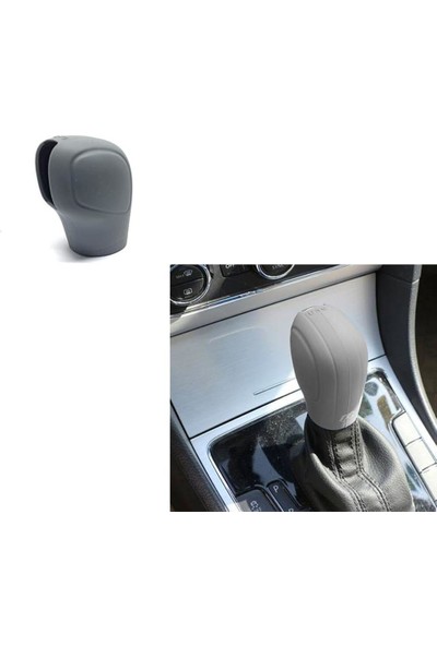 Tvet Gri Silikon Esnek Otomatik Vites Topuzu Kılıf T38195