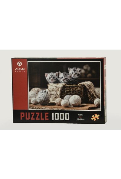 Adam Games Kediler 1000 Parça Puzzle Adam Games Kediler 1000 Parça Puzzle