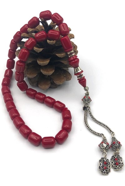 Huzur Tesbih Katilin Gümüş Imame Işçilik Tesbih