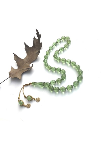 Huzur Tesbih Simli Kehribar Tesbih