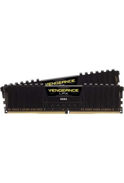 CORSAIR CMK16GX4M2D3600C18 VENGEANCE LPX 16GB (2 X 8GB) DDR4 DRAM 3600MHZ C18 MEMORY KİT - SİYAH