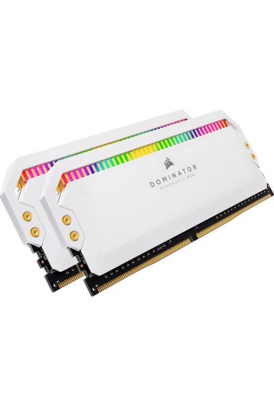 CORSAIR CMT16GX4M2K4000C19W DOMINATOR PLATINUM RGB 16GB (2 X 8GB) DDR4 DRAM 4000MHZ C19 MEMORY KİT - BEYAZ
