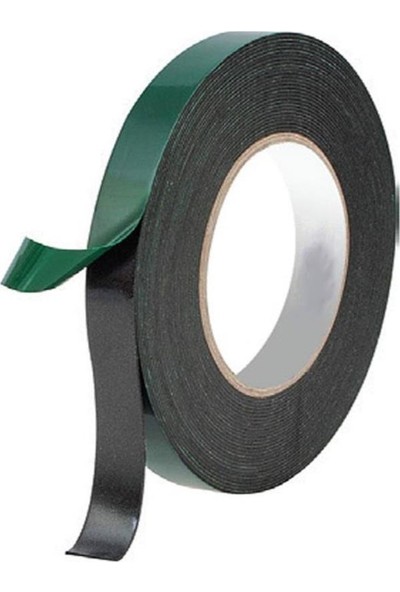 Mercure Çift Taraflı Eva Köpük Bant Siyah 10 mm x 10 m