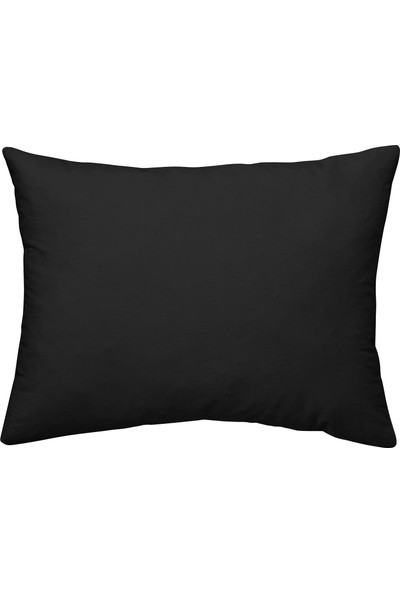 Maki Pamuklu 2 Adet 50 X 70 cm Yastık Kılıfı Siyah