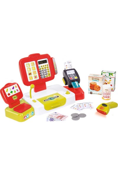 Smoby Elektronik Büyük Yazar Kasa - Kırmızı 350107