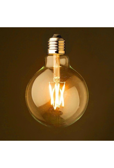 İpekyolu G95 4W Rustik Dekoratif LED Ampul 5'li İpekyolu G95 4W Rustik Dekoratif LED Ampul 5'li