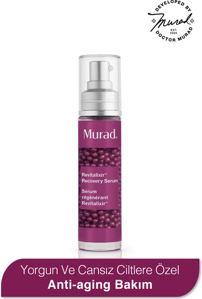 Murad Yorgun ve Cansız Ciltlere Özel Anti-Aging Bakım Yüz & Göz Çevresi Için - Revitalixir Recovery Serum 40 ml