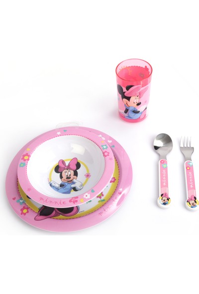 Trudeau Çocuk Yemek Takımı Seti Tabak Kase Bardak Çatal Kaşık Disney Minnie Mouse Trudeau Çocuk Yemek Takımı Seti Tabak Kase Bardak Çatal Kaşık Disney Minnie Mouse