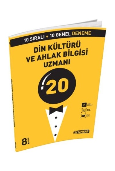 Hız Yayınları 8. Sınıf Din Kültürü ve Ahlak Bilgisi Uzman 20'li Deneme