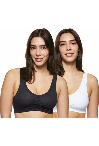 Hanes Comfort-Blend Flex Fit Sporcu Sütyeni 2'li