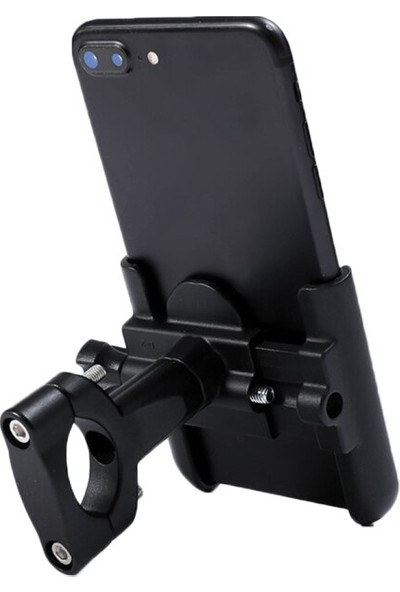 Knmaster Alüminyum Gövdeli Gidon Bağlantılı Motosiklet Bisiklet Açık Telefon Tutucu