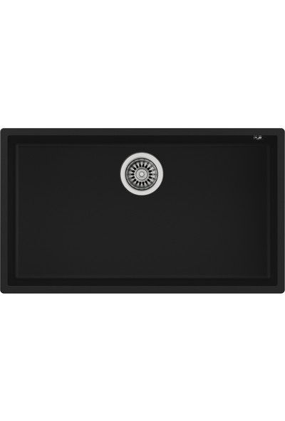 Teka SQUARE 72.40 TG BLACK Tezgahaltı Granit Eviye Siyah 72 cm 115230015 Teka SQUARE 72.40 TG BLACK Tezgahaltı Granit Eviye Siyah 72 cm 115230015