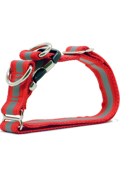 Petviya Reflektörlü/yansıtıcılı Köpek Boyun Tasması Kırmızı