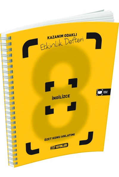 Hız Yayınları 8. Sınıf İngilizce Özet Konu Anlatımlı Etkinlik Kitabı Hız Yayınları 8. Sınıf İngilizce Özet Konu Anlatımlı Etkinlik Kitabı