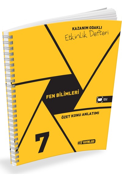 Hız Yayınları 7. Sınıf Fen Bilimleri Özet Konu Anlatımlı Etkinlik Kitabı