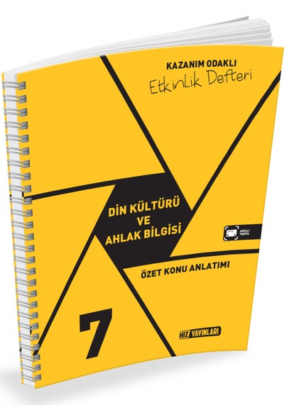 Hız Yayınları 7. Sınıf Din Kültürü ve Ahlak Bilgisi Özet Konu Anlatımlı Etkinlik Kitabı Hız Yayınları 7. Sınıf Din Kültürü ve Ahlak Bilgisi Özet Konu Anlatımlı Etkinlik Kitabı