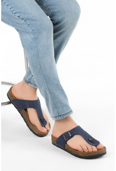 Ayakland Ender Bio Comfort Erkek Parmak Arası Terlik Lacivert