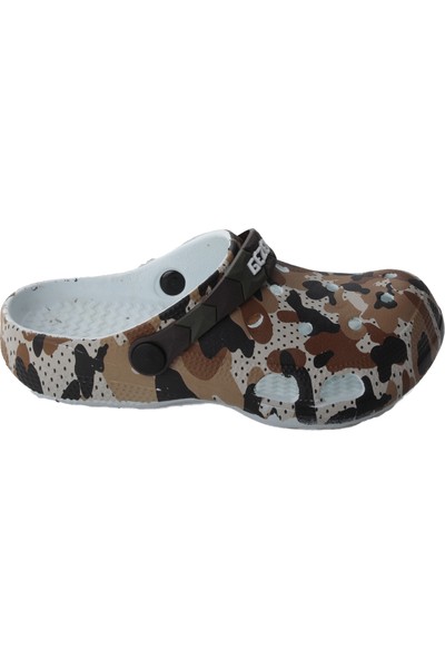 Gezer 12295 Eva Plaj Havuz Banyo Kız-Erkek Çocuk Terlik Haki